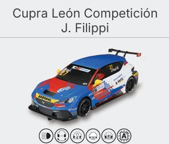 SCX Classic Cupra León Competición - J. Filippi – ScaleXseller Slot ...